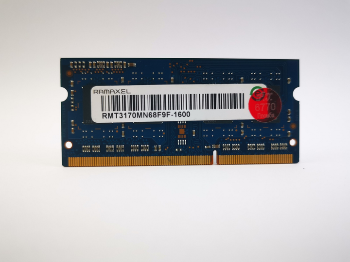 Оперативная память для ноутбука SODIMM Ramaxel DDR3L 4Gb 1600MHz PC3L ...