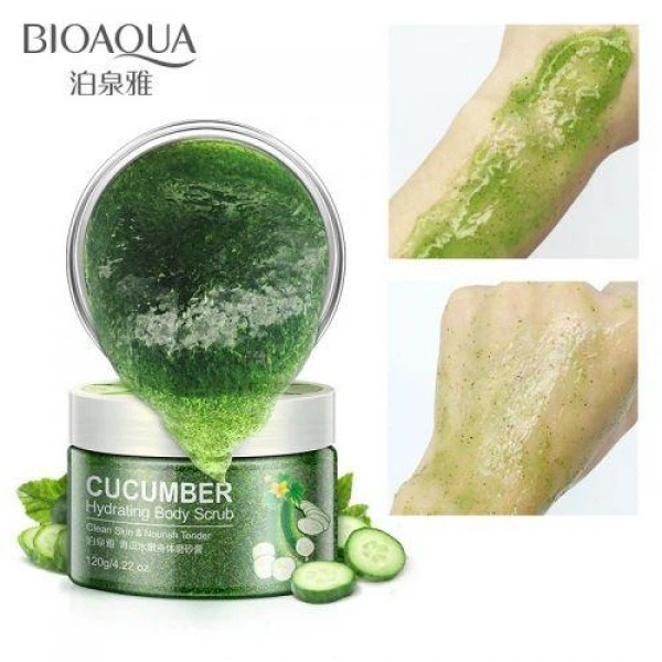 Скраб для тіла з екстрактом огірка BIOAQUA Body Scrub Cucumber (120г ...