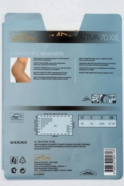 Колготки Omsa Attiva 70 den 3 розмір daino від продавця: PrettyHome – в інтернет-магазині ...