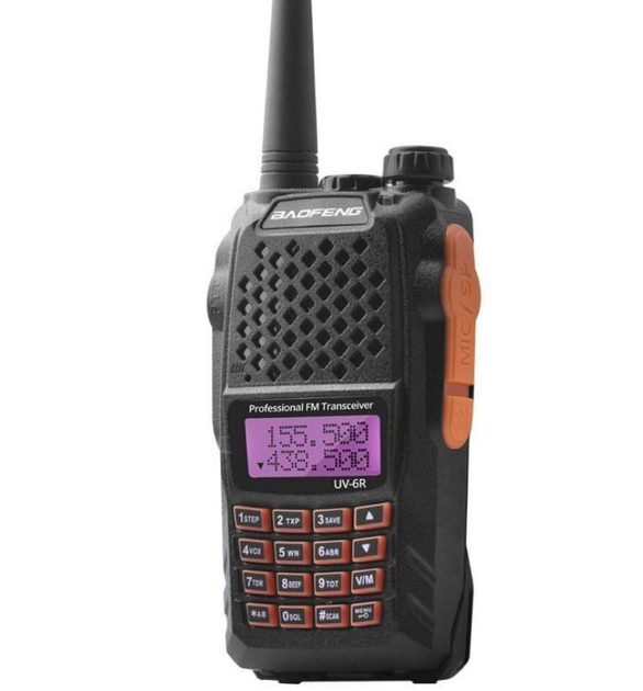 Рация Baofeng UV-6R с гарнитурой, черная – фото, отзывы, характеристики ...