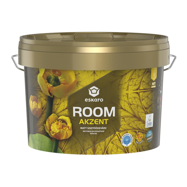 Матовая краска для стен и потолка Eskaro Akzent Room 9л – фото, отзывы ...