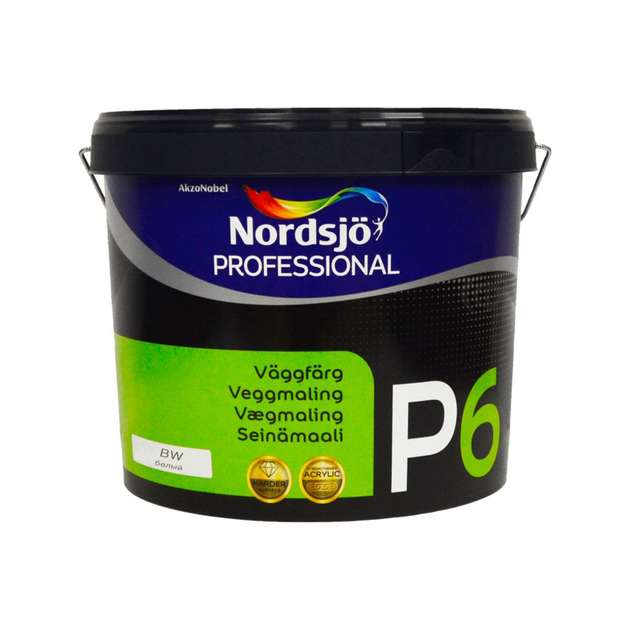 Матова фарба для стін і стелі Sadolin Nordsjo Professional P6 10л ...