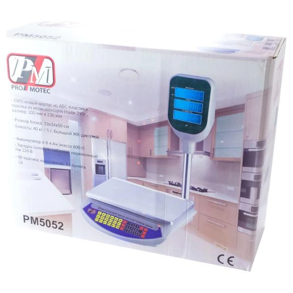 Весы торговые Promotec PM 5052 – фото, отзывы, характеристики в интернет-магазине ROZETKA от ...