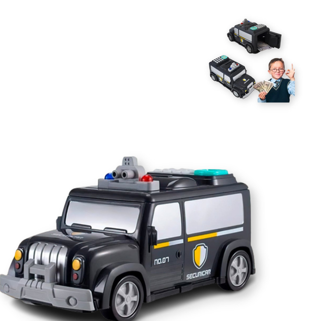 Сейф детский машина Money Transporter 589-11B 3 в 1 звуковые сигналы и ...