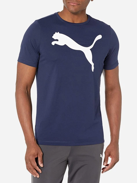 Футболка длинная мужская Puma Active Big Logo Tee 58672406 L Темно ...