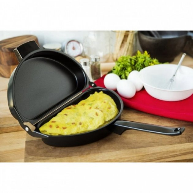 Двойная сковорода для омлета антипригарная Folding Omelette Pan ...
