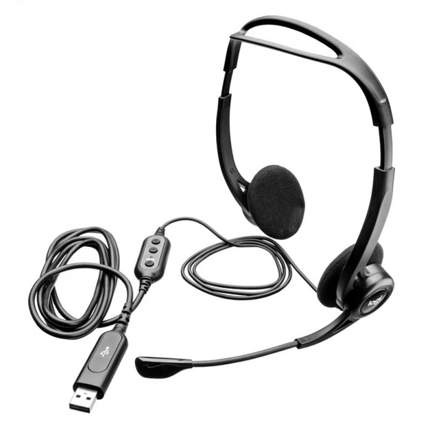 Навушники Logitech PC 960 Stereo Headset USB (981-000100) купити в ...