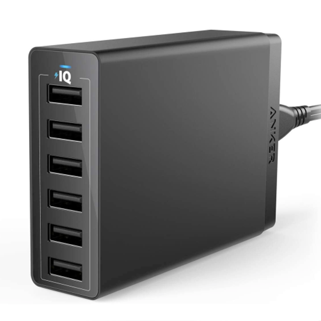 Сетевое зарядное устройство Anker PowerPort 6 60W 6-port USB Power IQ ...
