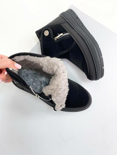 Женские дутые черные хайтопы 40р 15442 от продавца: Shoe Season – в ...
