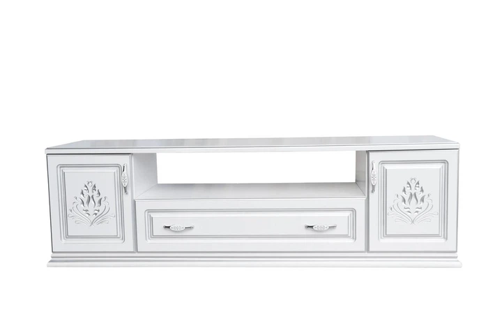 Тумба ТВ Анабель білий супер мат Неман фото відгуки характеристики