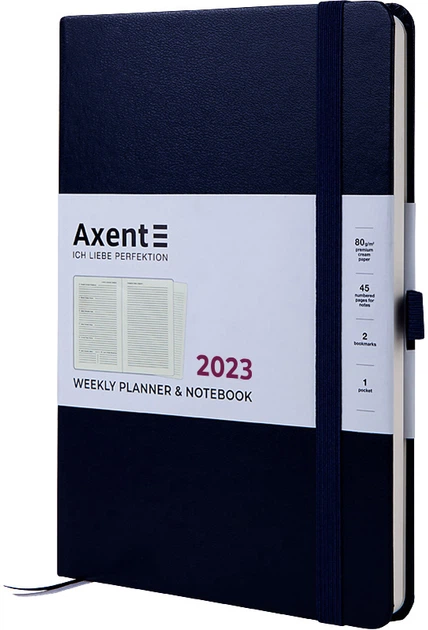 Щотижневик 2023 Axent Prime Strong 145x210 мм синій (8507-23-02-A) – фото, відгуки ...