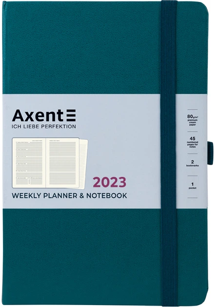 Щотижневик 2023 Axent Prime Strong 145x210 мм малахітовий (8507-23-31-A) – фото, відгуки ...