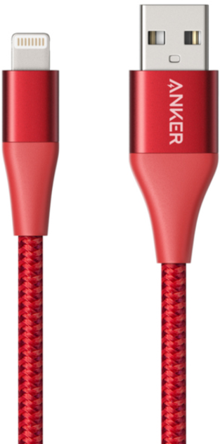 Кабель Anker Powerline+ II Lightning - 0.9 м Red (A8452H91) – фото ...