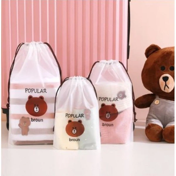 Пакет косметический на завязках Popular Broun, 20 х 30 см, 1 шт от ...