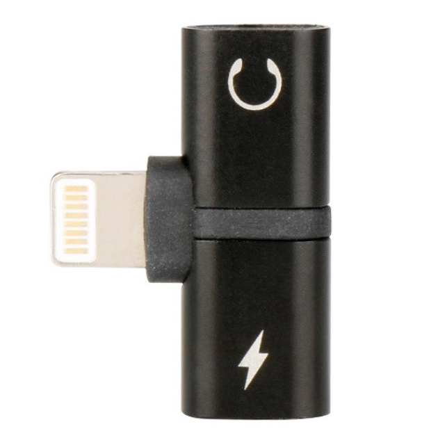 Переходник разветвитель Lightning для iPhone 7/8 / X для наушников и ...