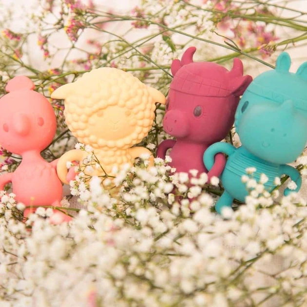 Брязкальце прорізувач з каучуку Lilliputiens Баранчик Івон 83209 фото відгуки