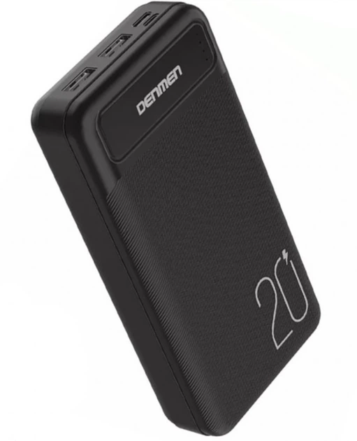Powerbank 20000 mAh Denmen DP10 (Dual USB DC5V/2.1A) li-polymer Черный – фото, отзывы ...
