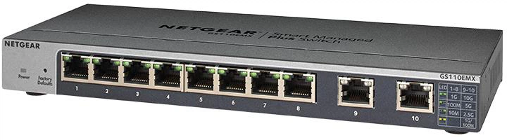 Комутатор Netgear GS110EMX (GS110EMX-100PES) – фото, відгуки ...