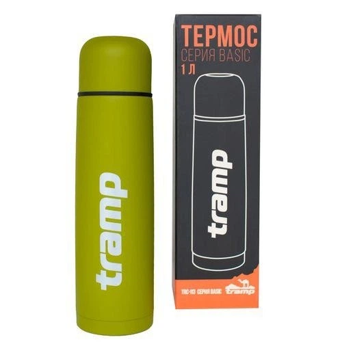 Термос для напоїв TRAMP Basic 8,5х8,5х30,5 см 1,0 л (UTRC-113-olive) – купити онлайн на ROZETKA