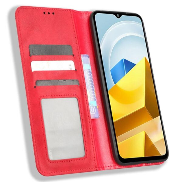 Чехол Deexe Retro Style для Xiaomi Poco M5 - Red – фото, отзывы ...
