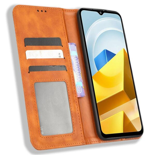 Чехол Deexe Retro Style для Xiaomi Poco M5 - Brown – фото, отзывы ...