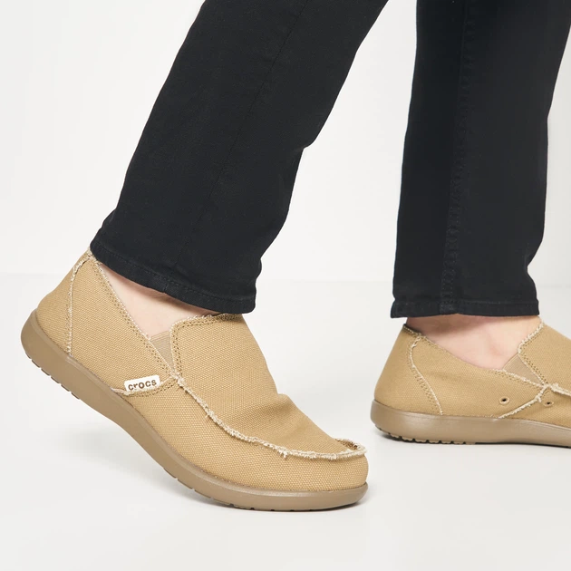 Чоловічі сліпони Crocs Santa Cruz Khaki/Khaki Relaxed Fit 10128-261-M12 ...