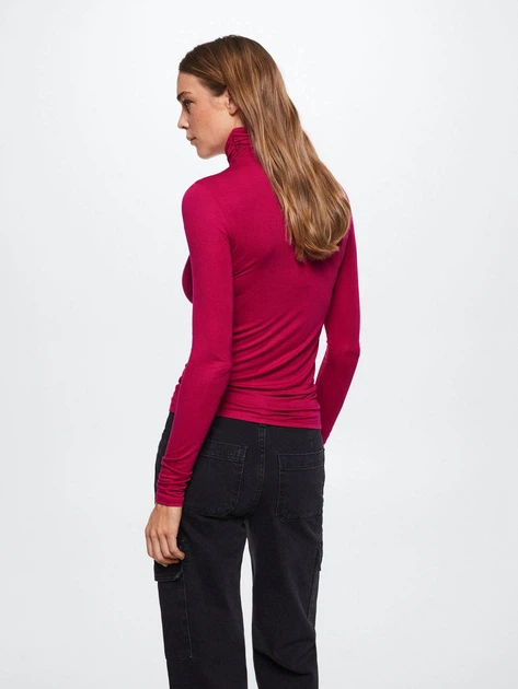 Гольф-водолазка жіноча Mango Secondl 37087723-74 S Малинова ...