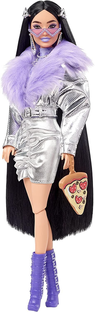Кукла Барби Экстра Barbie Extra брюнетка в серебристом наряде HHN07 ...
