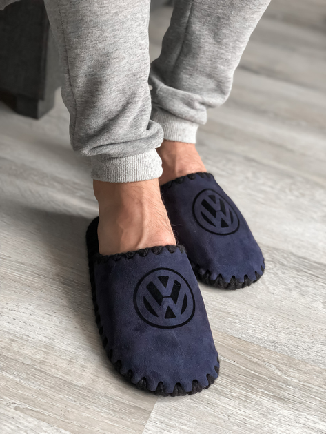 Мужские тапочки домашние войлочные логотип авто «Volkswagen ...