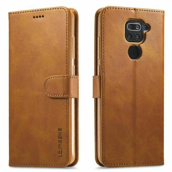 Чехол LC.IMEEKE Wallet Case для Xiaomi Redmi Note 9 - Brown – фото ...