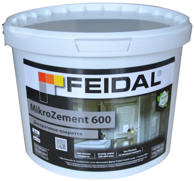 Штукатурка Feidal MikroZement 600 8 кг (4820232440131) – фото, отзывы ...