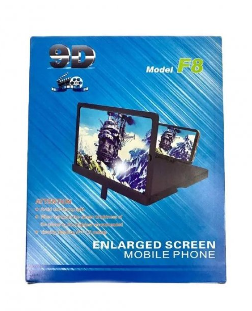Збільшувач екрана для телефону Enlarged screen 9D F8, білий (KG-5398 ...