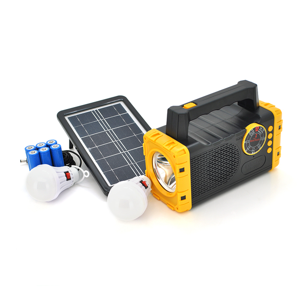 Переносной фонарь RT907BT+Solar, 1+1 режим, Радио+ Bluetooth колонка ...