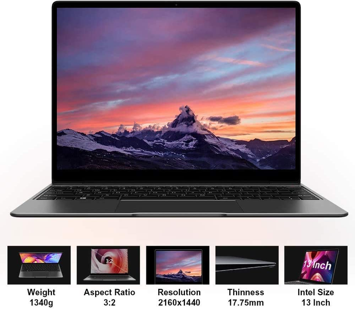 Ноутбук 13" CHUWI CoreBook Pro Intel Core i3-6157U RAM 8GB SSD 256GB ...