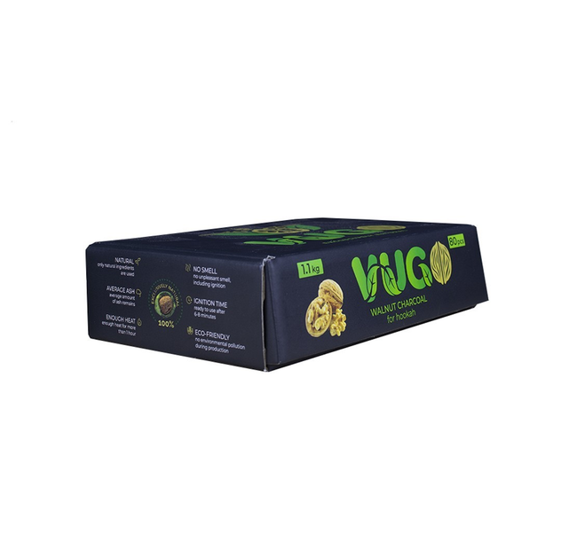 Vugo - уголь для кальяна из скорлупы грецкого ореха 1 кг – фото, отзывы ...