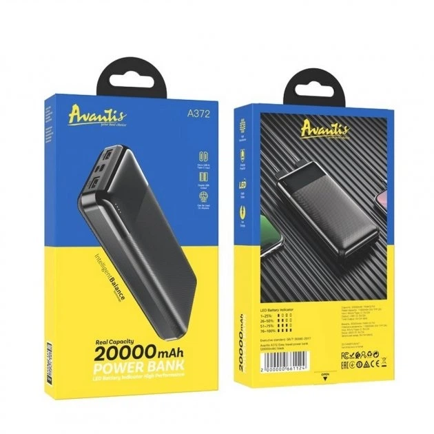 УМБ УМБ Avantis A372 Power B 20000 mAh Black (17102022) – фото, отзывы ...