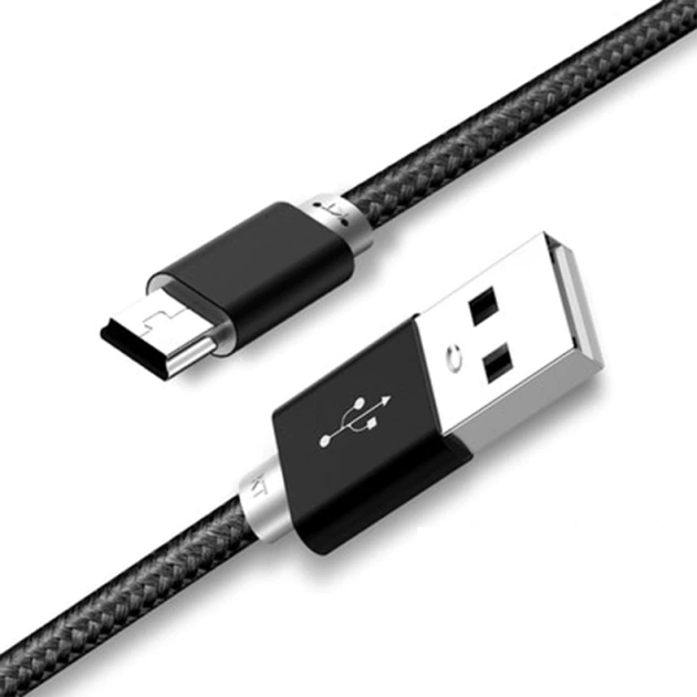 Кабель Mini USB Kebiss для быстрой зарядки 1A 1.5 м Black – низкие цены ...