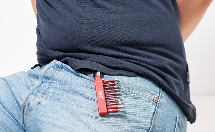 Набір бит і тримач з карабіном Milwaukee ShW 2 x PH2 / 1 x PZ2 / 1 x ...