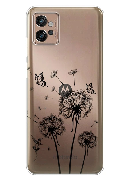 Прозорий силіконовий чохол iSwag для Motorola G32 з малюнком - Кульбаби ...