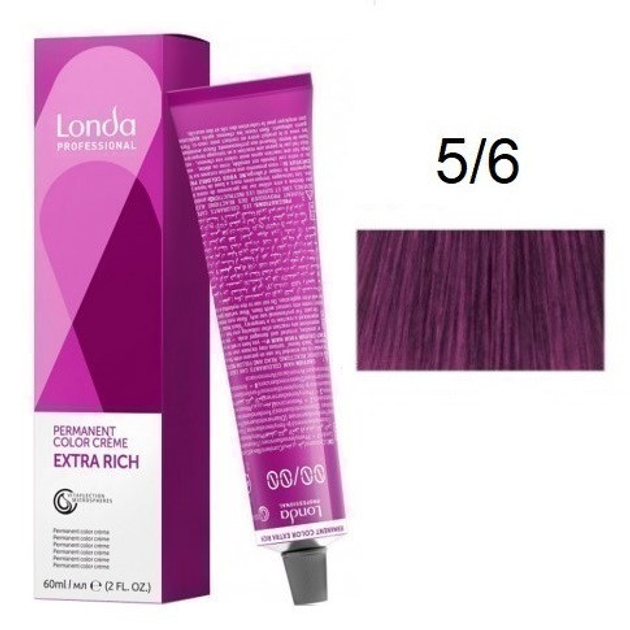 Крем-краска для волос Londacolor 5-6 Светлый шатен фиолетовый 60 мл. от ...