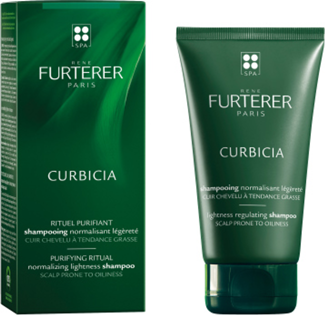 Легкий шампунь Rene Furterer Curbicia для подверженной жирности кожи ...