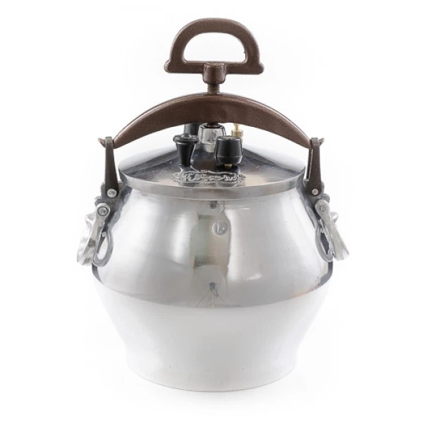 Афганський казан - скороварка Rashko Baba 5Bricks, з ручкою 20 літрів полірований, алюміній ...