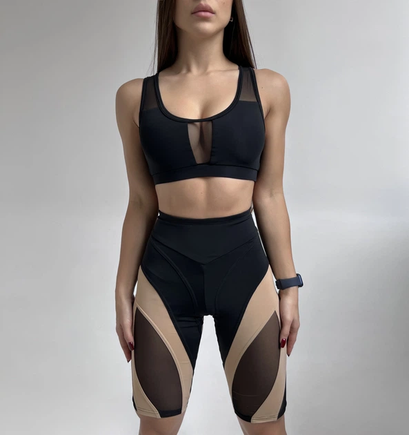 Комплект женский спортивный велосипедки и топ Nova Vega XS Черный 507085-2929 от продавца ...