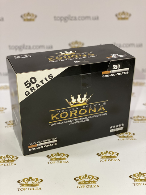 Гильзы для набивки сигарет табаком Korona 550 шт – фото, отзывы ...