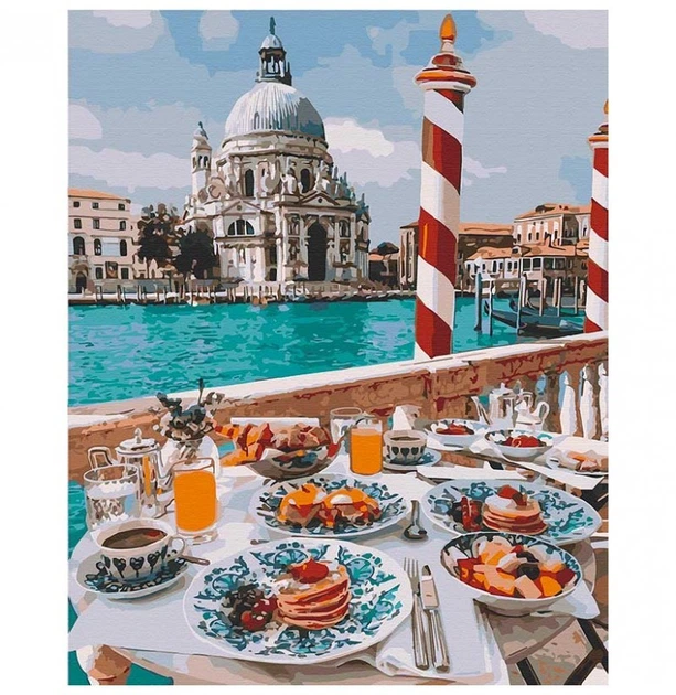 Картина по номерам Art Craft Завтрак в Венеции 40х50 см + ПОДАРОК ...