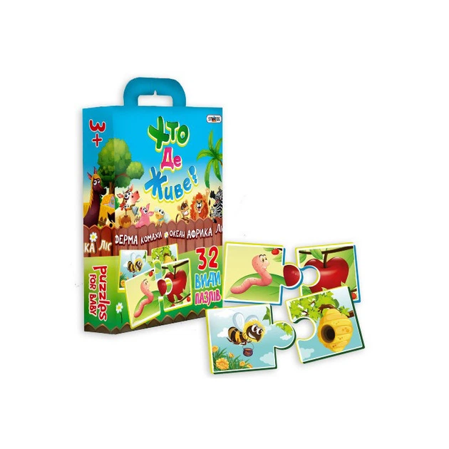 Пазлі Хто де живе 30700 укр фото відгуки характеристики в інтернет магазині Rozetka