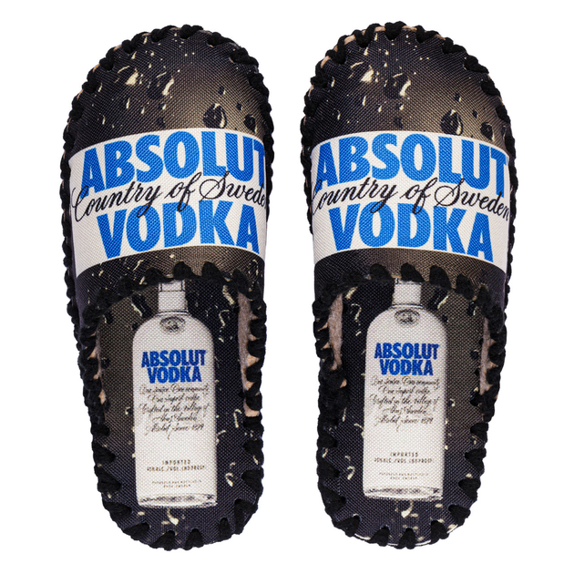 Мужские тапочки домашние войлочные ABSOLUT VODKA 44-45 ( 28-29.5 см ...