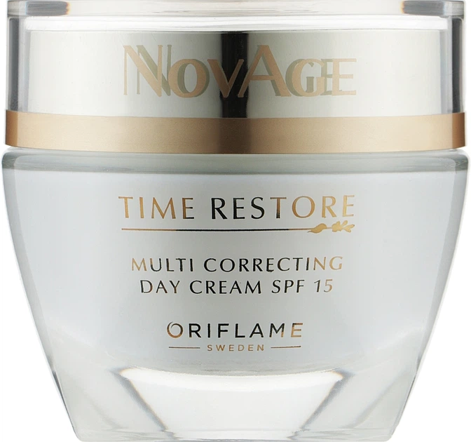 Омолоджуючий денний крем SPF 15 - Oriflame NovAge Time Restore Multi ...