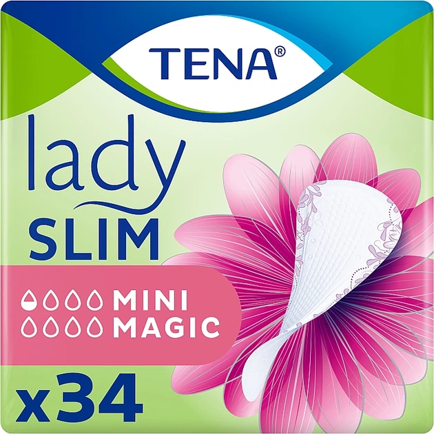 Урологические прокладки TENA Lady Slim Mini Magic, 34 шт. - TENA 34шт ...