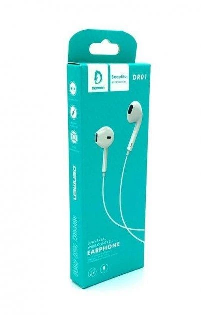 Наушники вкладыши Denmen DR01 белые 4433396 купить в интернет-магазине ROZETKA - Наушники ...